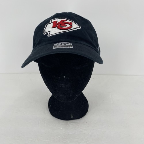 '47 Brand Kansas City Chiefs Clean Up Dad Hat Cap Black One Size | eBay
