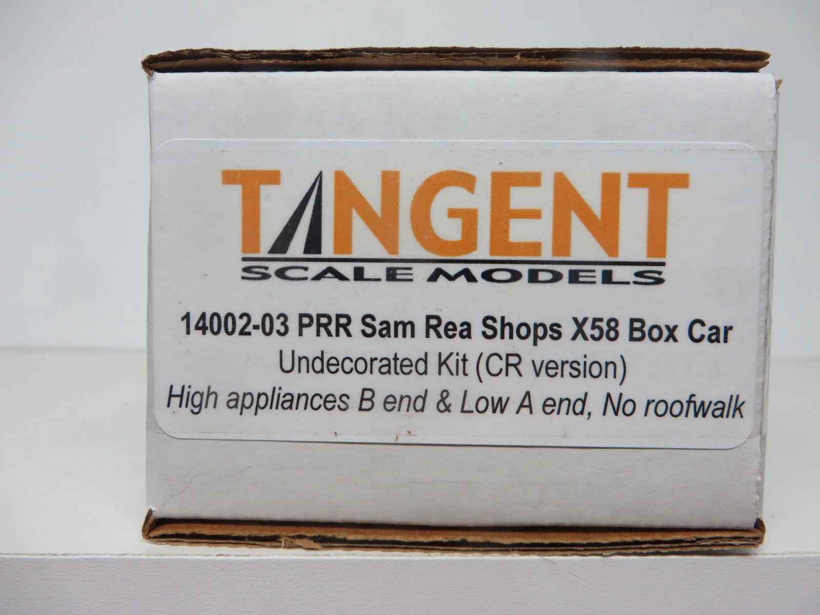 Tangent -HO PRR Sam Rea Shops X58 Box Car "UNDECORATED" KIT (CR Version ...
