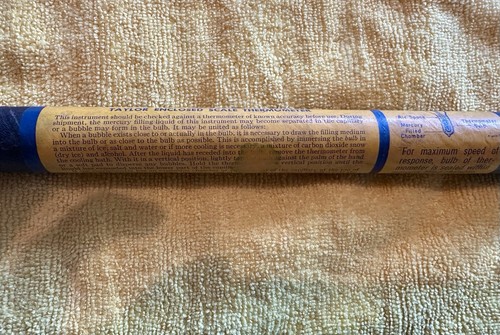 Vintage- Taylor Enclosed Floating Scale Dairy Thermometer In Original ...