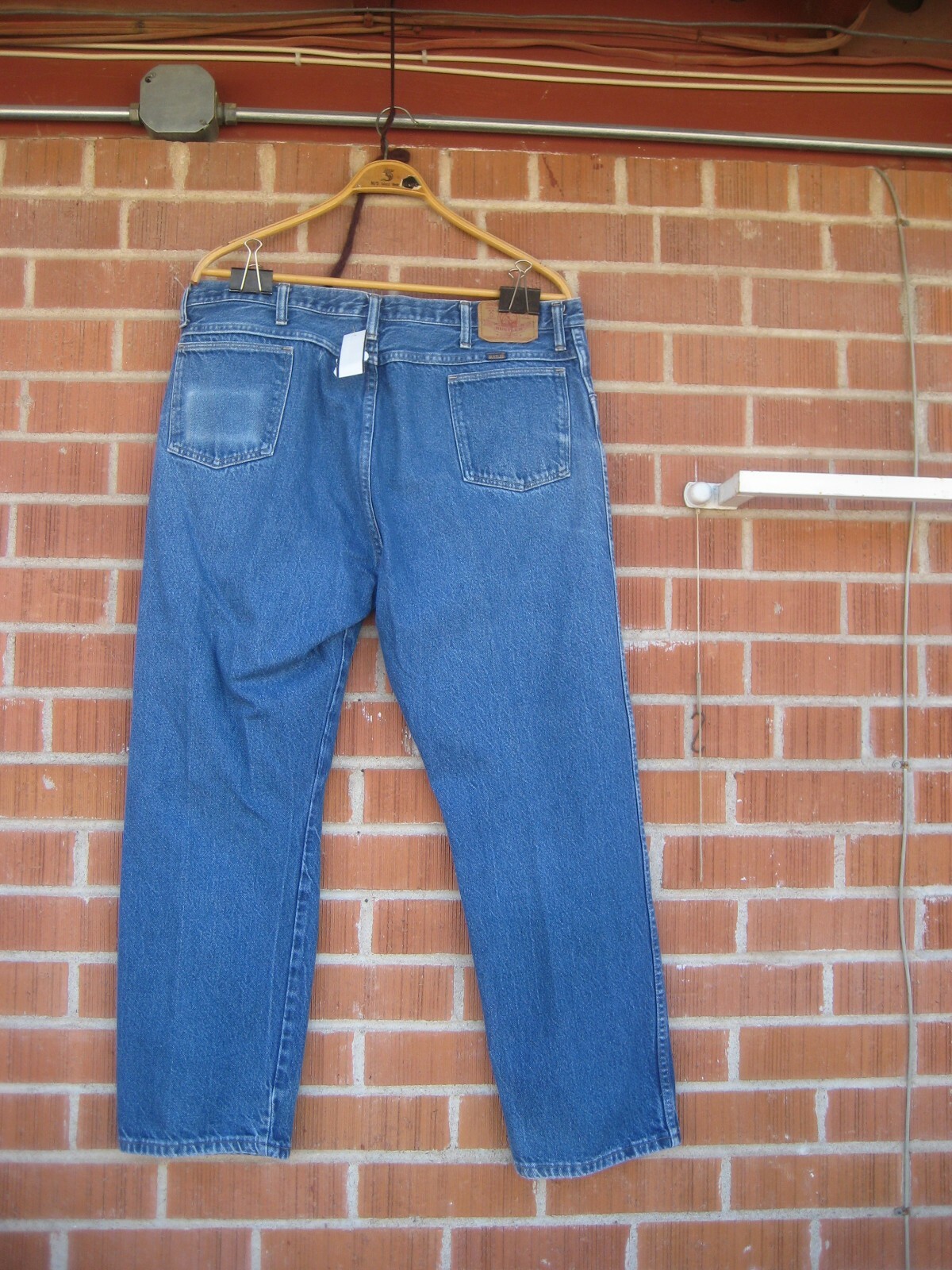 1980s Vintage ** RUSTLER *** Men's Ripped Faded Denim… - Gem