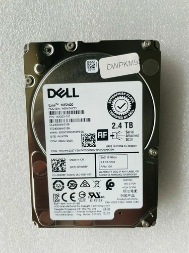 Dell RWR8F 2.4TB 10K SAS 2.5" 12Gbps HDD Hard Drive ST2400MM0159 0RWR8F ...