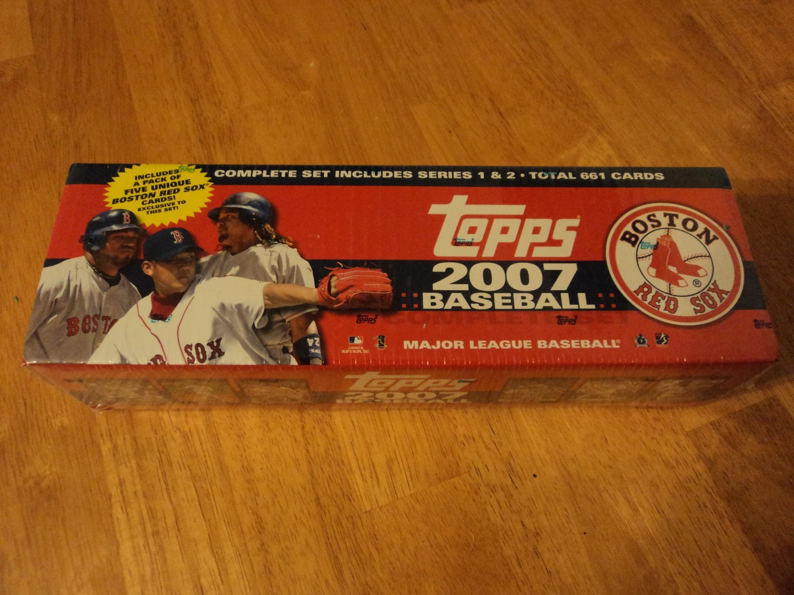 2007 TOPPS BASEBALL FACTORY SEALED SET 661-CARDS SERIES 1 & 2 RED SOX ...