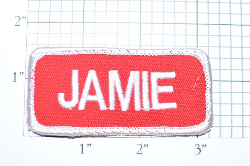 Name Tag Patch Embroidered Vintage Sew-on for Work Shirt Uniform ...