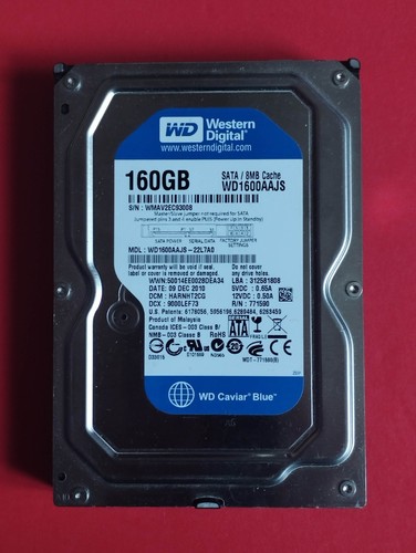 Disque dur IDE Western Digital 160Gb SATA Cache 8Mb WD1600AAJB 3.5 | eBay