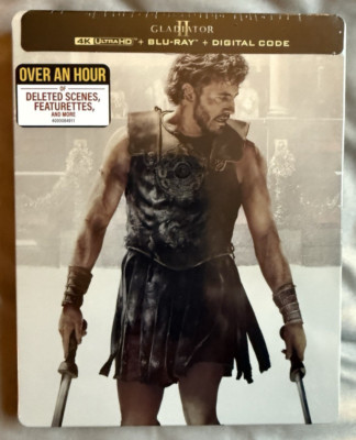 Gladiator II 2 4K Steelbook (4K UHD + Blu-ray + Digital Code) - Brand ...