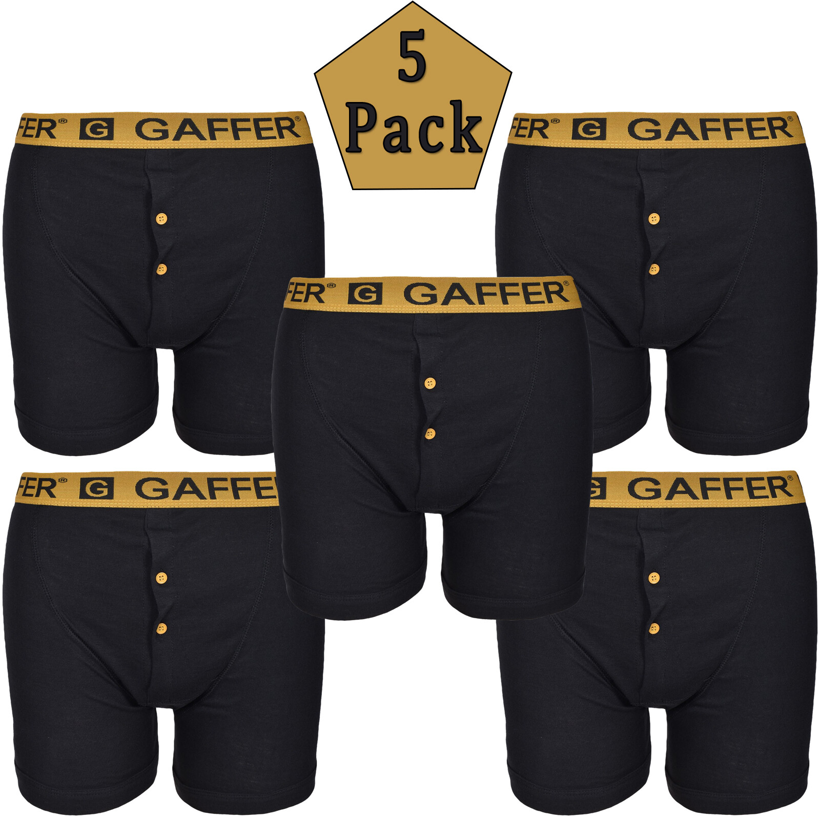 Mens Boxers Underwear Premium Button Fly Trunks Pants Briefs Shorts 4,5 ...