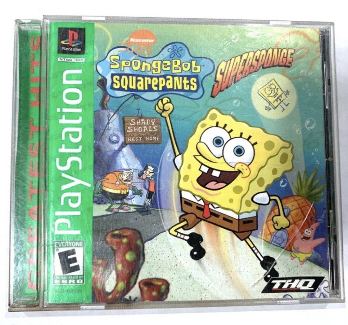 SpongeBob SquarePants: SuperSponge (Sony PlayStation 1 PS1) (Complete ...