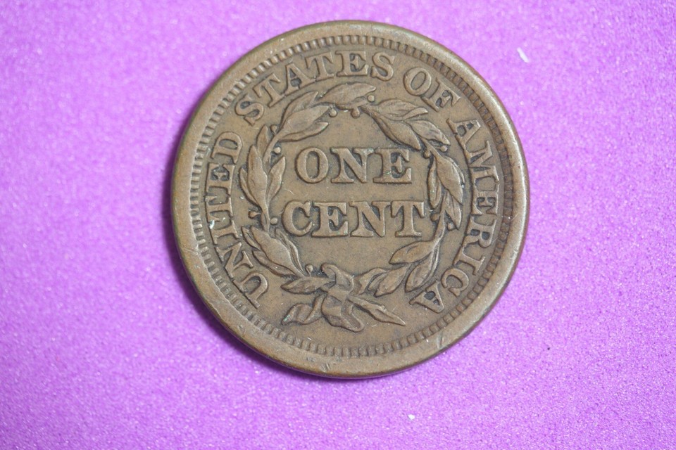 Estate Find 1854 - Braided Hair Large Cent!! #K6798 | eBay