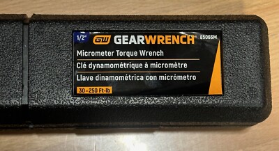 NEW GearWrench 85066M 1/2" Drive 30-250ft/lbs Micrometer Torque Wrench ...
