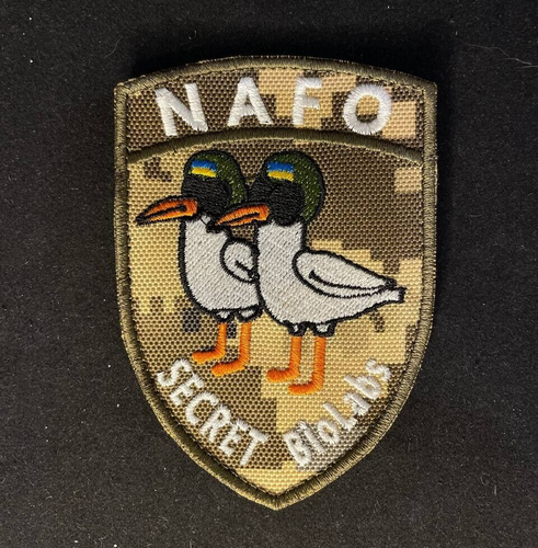 Ukrainian Morale Patch "NAFO" Secret Biolabs MM 14 Tactical Badge Hook | eBay UK