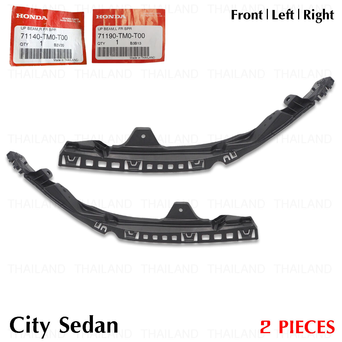 Pair Front Headlight Bracket Support Holder For Honda City Sedan 2009 ...