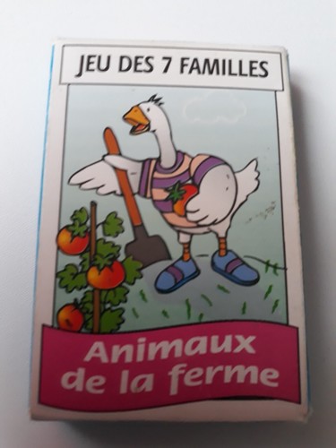 Paquet de Cartes jeu des 7 familles animaux de la ferme | eBay