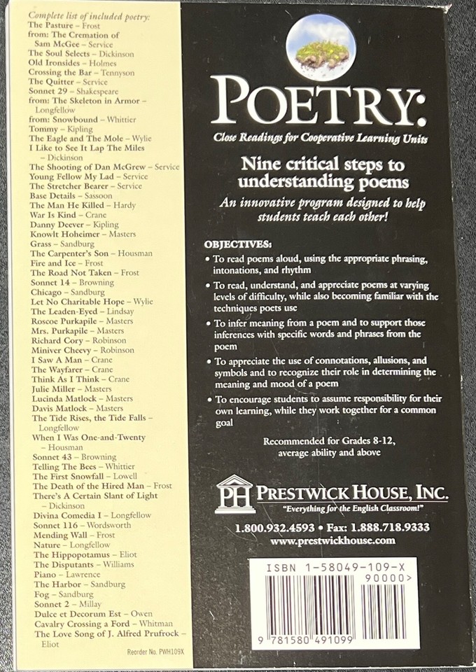 Homeschooling Poetry Curriculum Classic Poetry Collection Book - Like ...