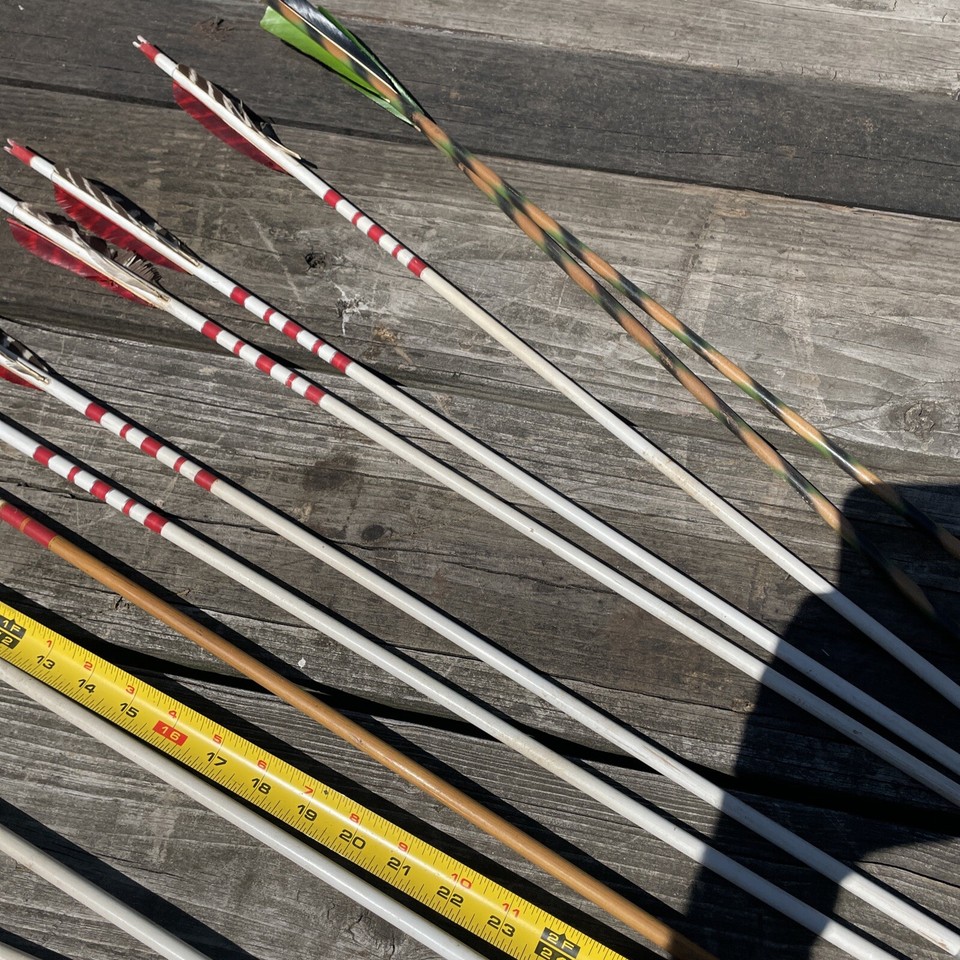 Vintage Wooden Hunting Arrows, Broadpoint, Broad Point, Wood, Arrow, 16 ...