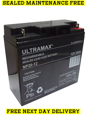 Ultramax 12V 20Ah For UPS, Jump Starter, etc NP17-12; NP18-12 | eBay