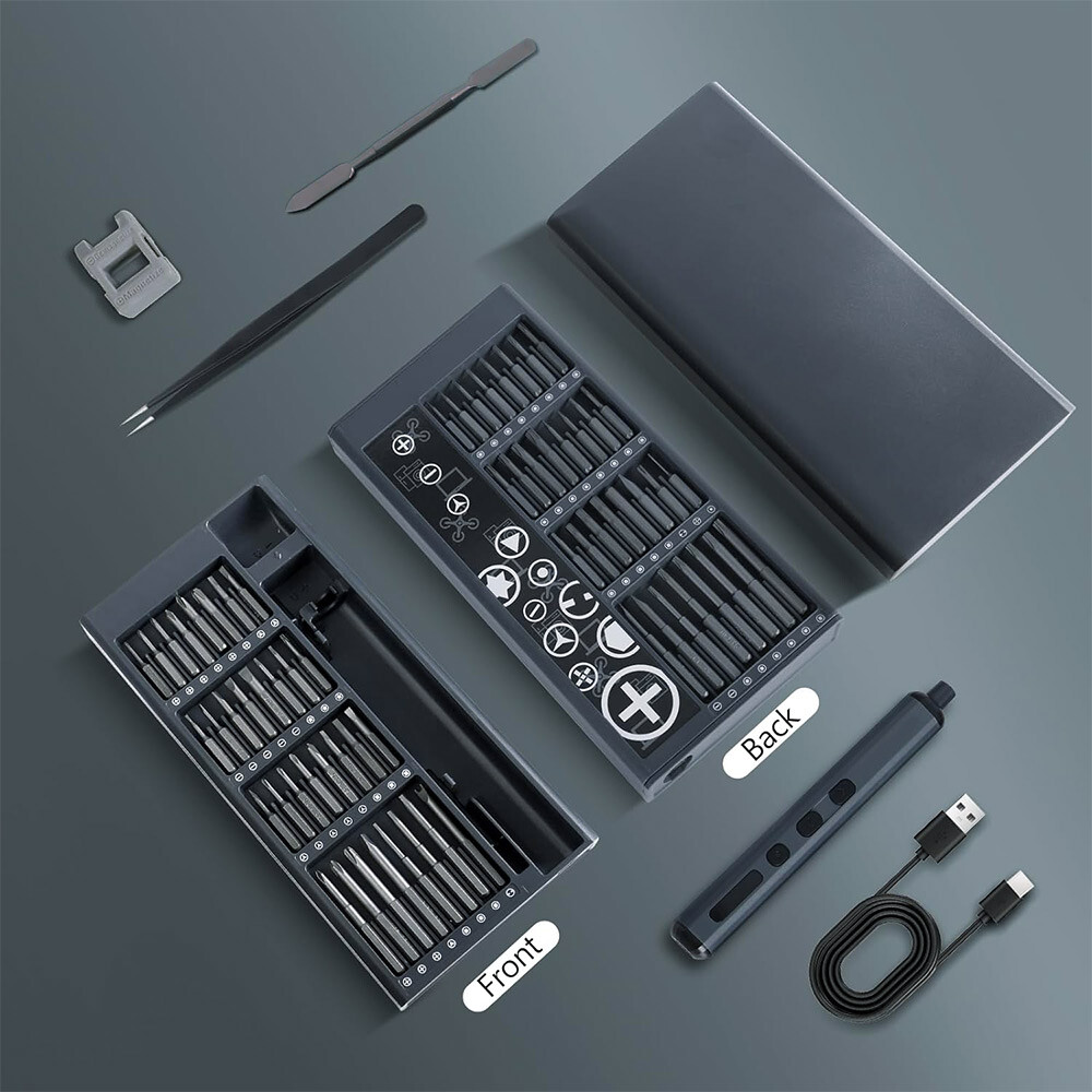 68 In 1 Cordless Electric Screwdriver Kit Mini Power Precision ...
