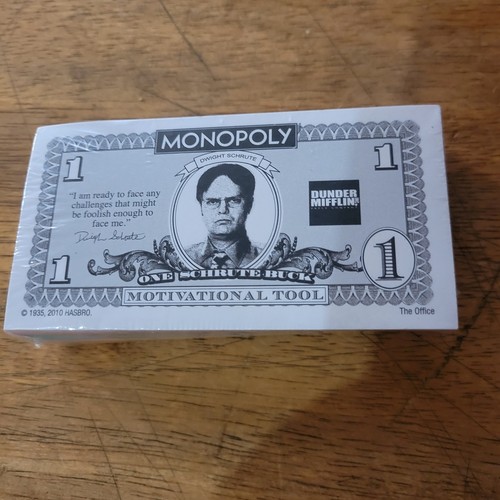 Monopoly The Office Replacement Game Pieces Paper MONEY “SCHRUTE BUCKS ...
