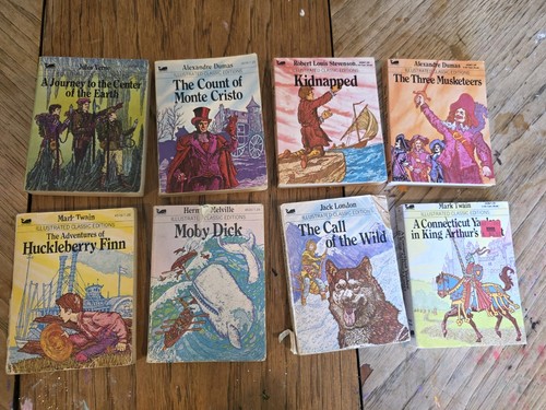 Set of 8 Mini Illustrated Classics Small Size Books vintage! | eBay