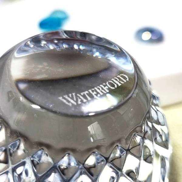 Waterford Crystal Apple Paperweight Mint Clear Crystal Mini Collectible ...