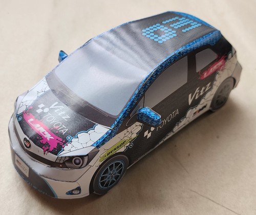 PaperCraft Toyota GAZOO RACING Vitz/Yaris GRMN Turbo Concept Racing Car ...
