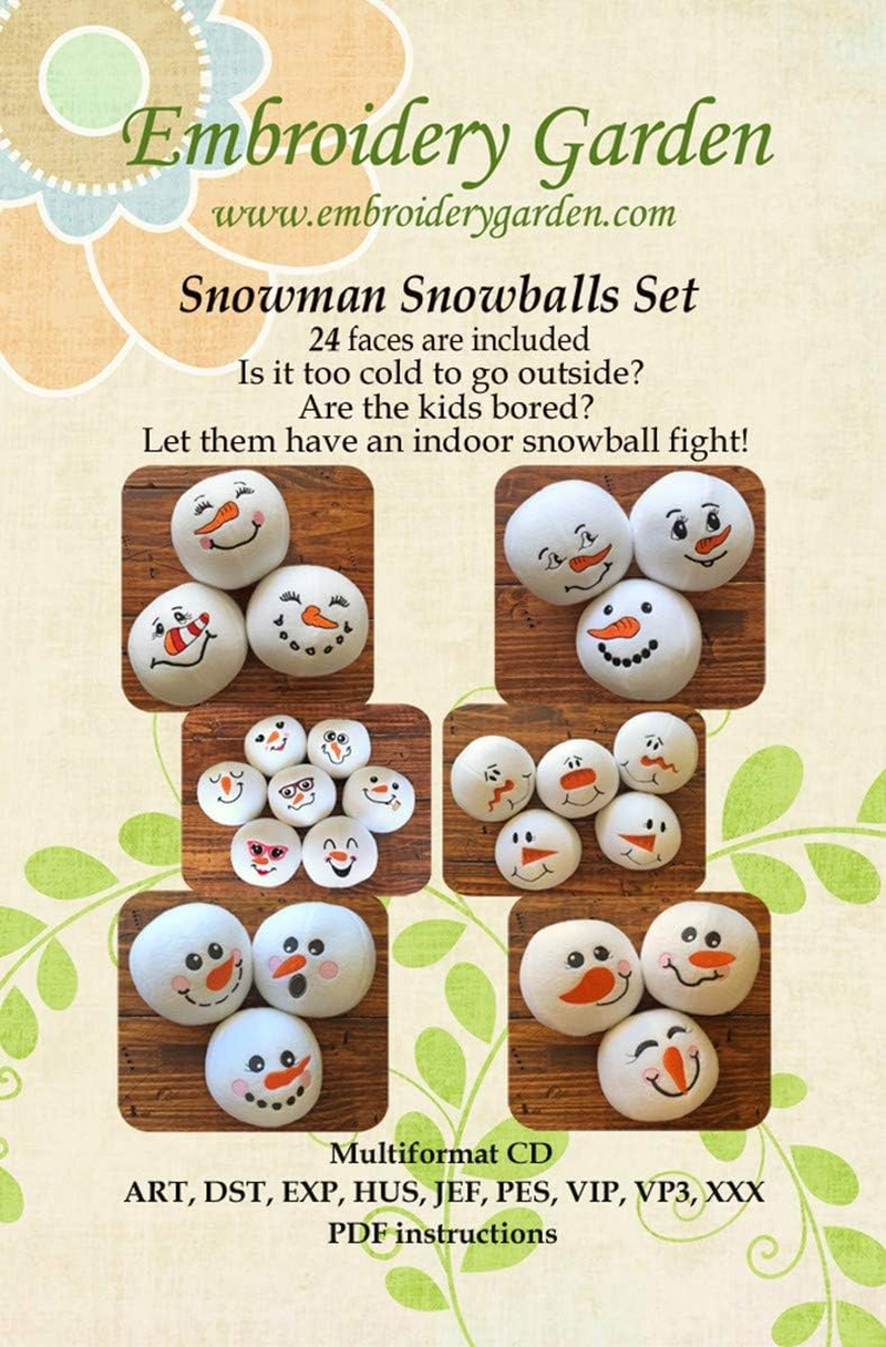 Snowman Snowball Set Pattern | eBay
