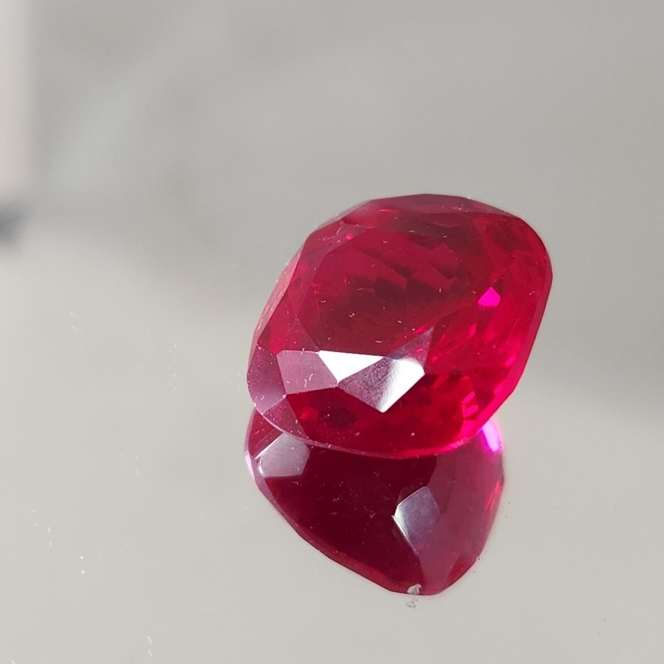 23.90 Ct Heated CERTIFIED Red Ruby Stunning Cushion Cut Loose Gemstone ...