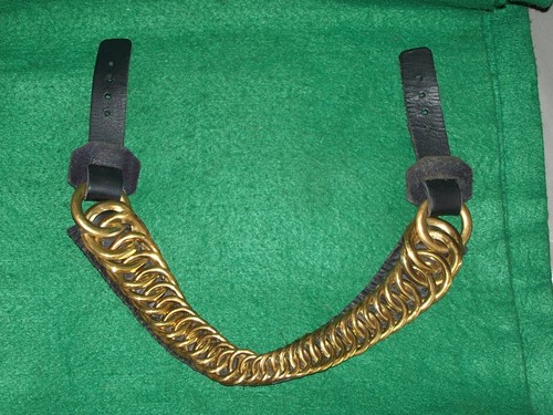 BRITISH ARMY GUARDS BEARSKIN CURB CHAIN, MINT! | eBay