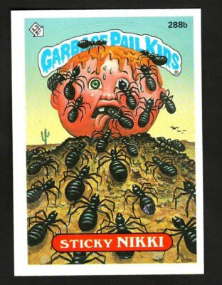 GARBAGE PAIL KIDS SERIES 7 1987 TOPPS TRADING CARD 288B STICKY NIKKI | eBay