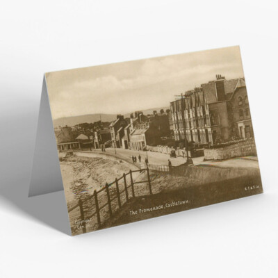 GREETING CARD - Vintage Isle of Man - The Promenade, Castletown | eBay UK