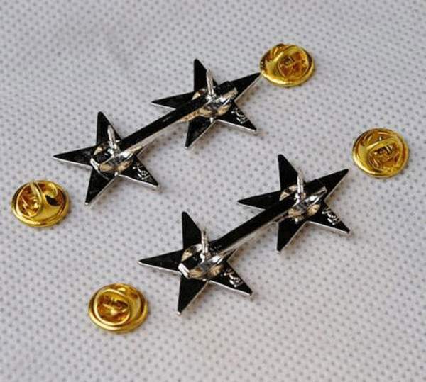 Pair Of WW2 US Army Officer 2 Star Major General Rank Badges Pin ...