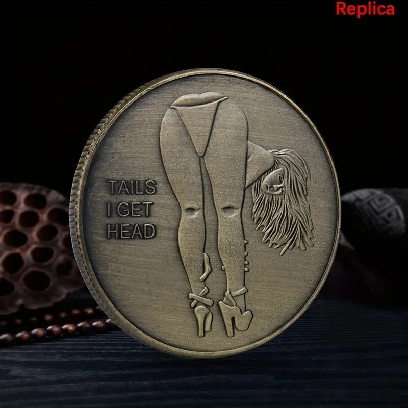 1PC Tails I Get Head Heads I Get Tail Token Souvenir Coin Sexy Lady Coin BRONZE | eBay