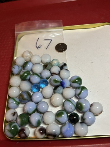 Vintage Marbles Lot Of 50 Different Sizes Unique Lot 67 | eBay