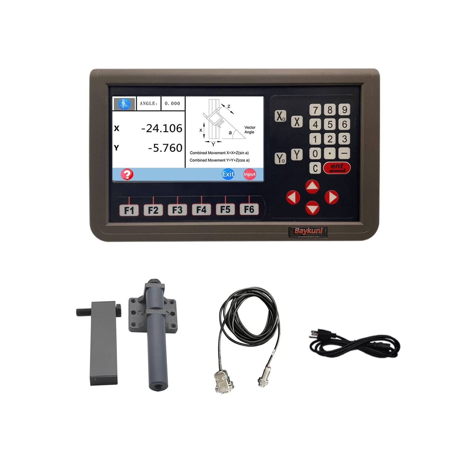 Baykunl Large 7inch LCD Screen TTL 2 Axis Digital Readout Display DRO ...