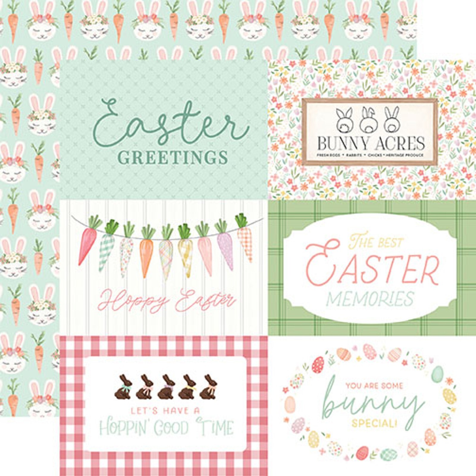 Carta Bella HERE COMES EASTER 12x12 Collection Kit Scrapbook Spring ...