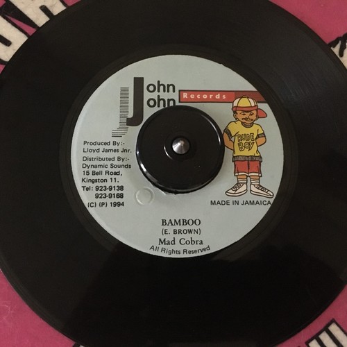 Mad Cobra Bamboo, 7" Vinyl record 45rpm John John Records Jamaica press ...