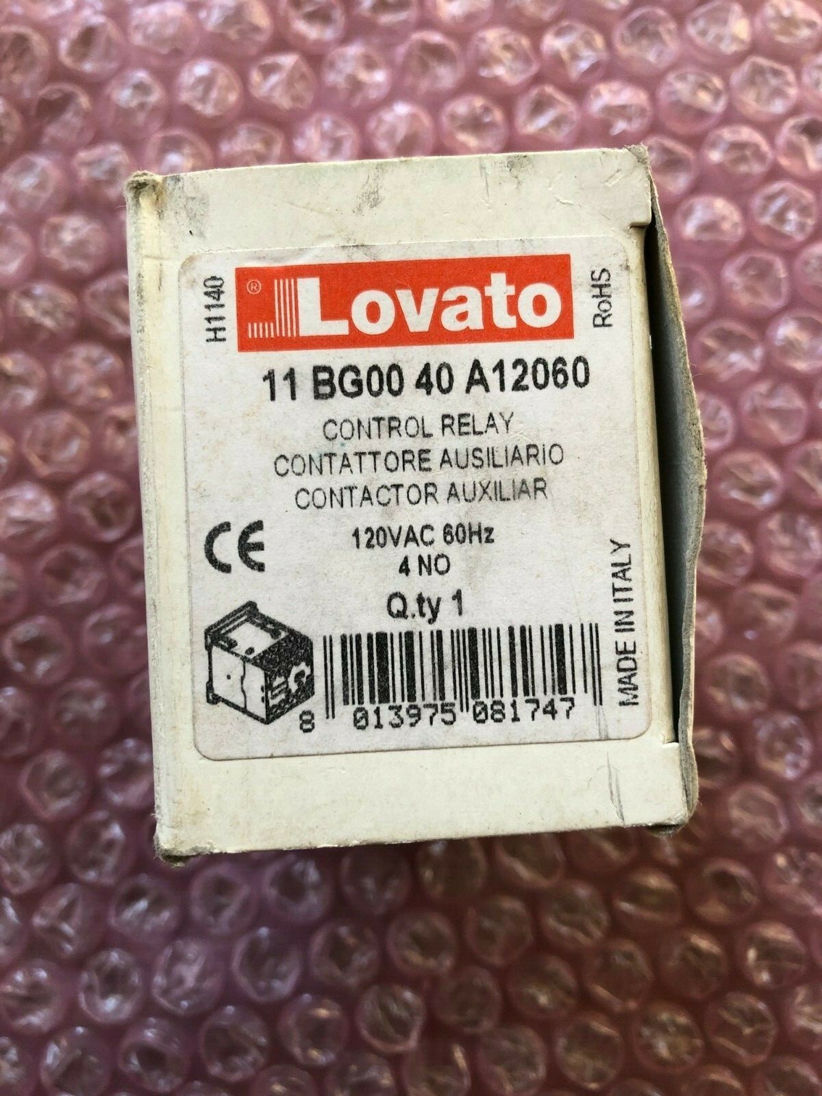 LOVATO CONTROL RELAY 11 BG00 40 A12060 *NEW IN BOX* | eBay