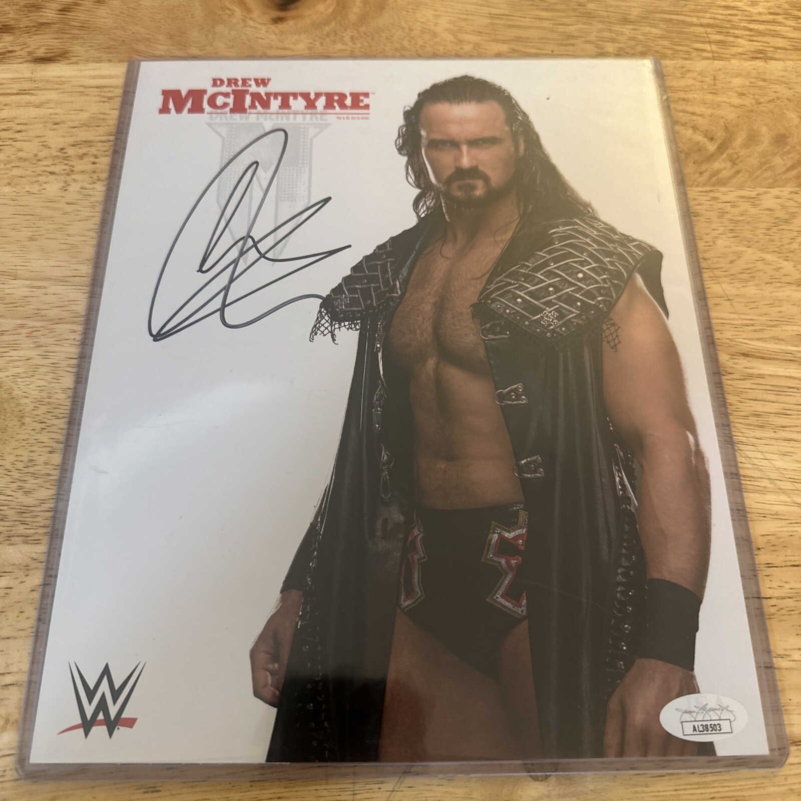 Drew Mcintyre Autographed Signed Wwe Promo Photo JSA Certificate Of ...
