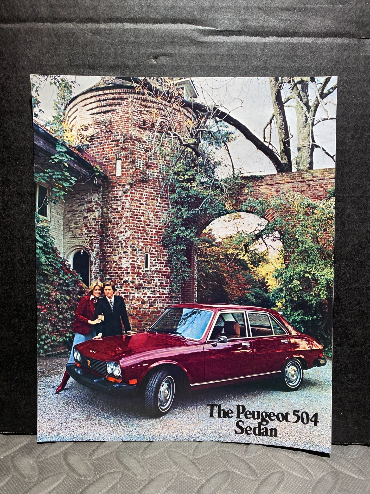 ORIGINAL CAR DEALERSHIP VINTAGE BROCHURE PEUGEOT 504 SEDAN FLYER | eBay