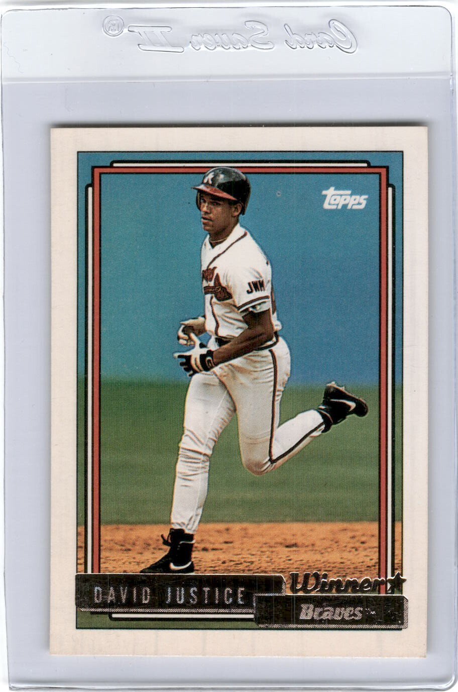 DAVID JUSTICE 1992 TOPPS GOLD WINNER BRAVES K3 | eBay