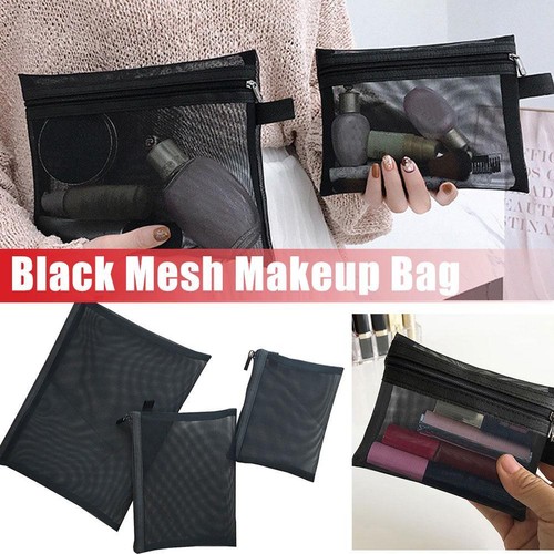 Mesh Cosmetic Bags, Pencil Case Nylon Makeup Zipper Mesh Bag New K5 ...