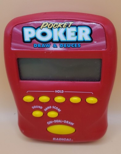 Red Radica Pocket Poker Draw and Deuces Electronic Handheld 1997 Tested ...
