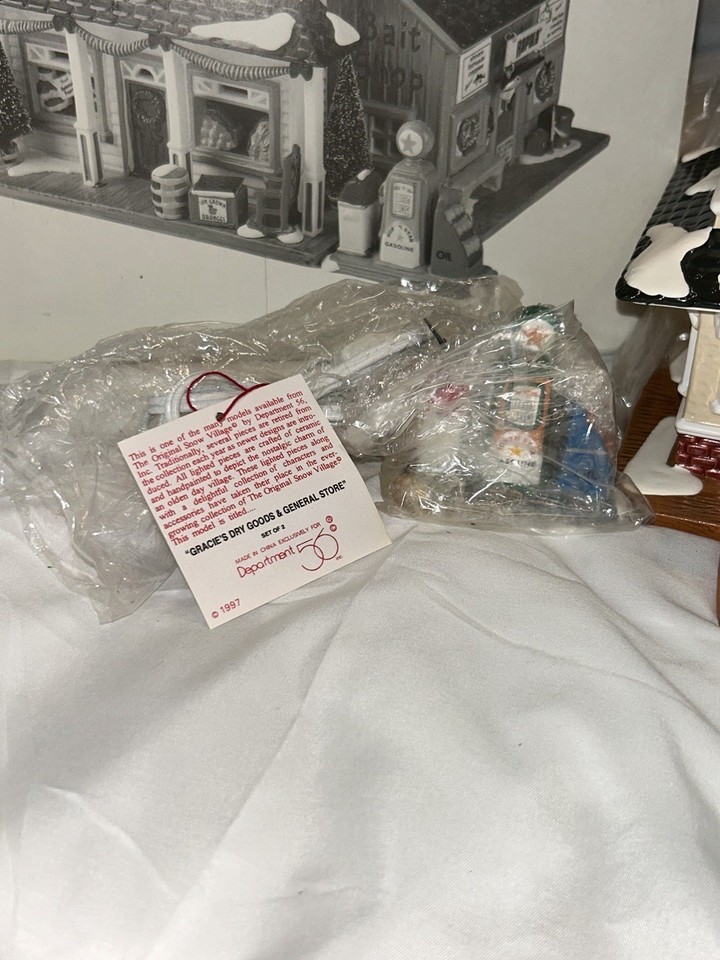 Department 56 Snow Village Gracie Store Dry Goods General Store | eBay