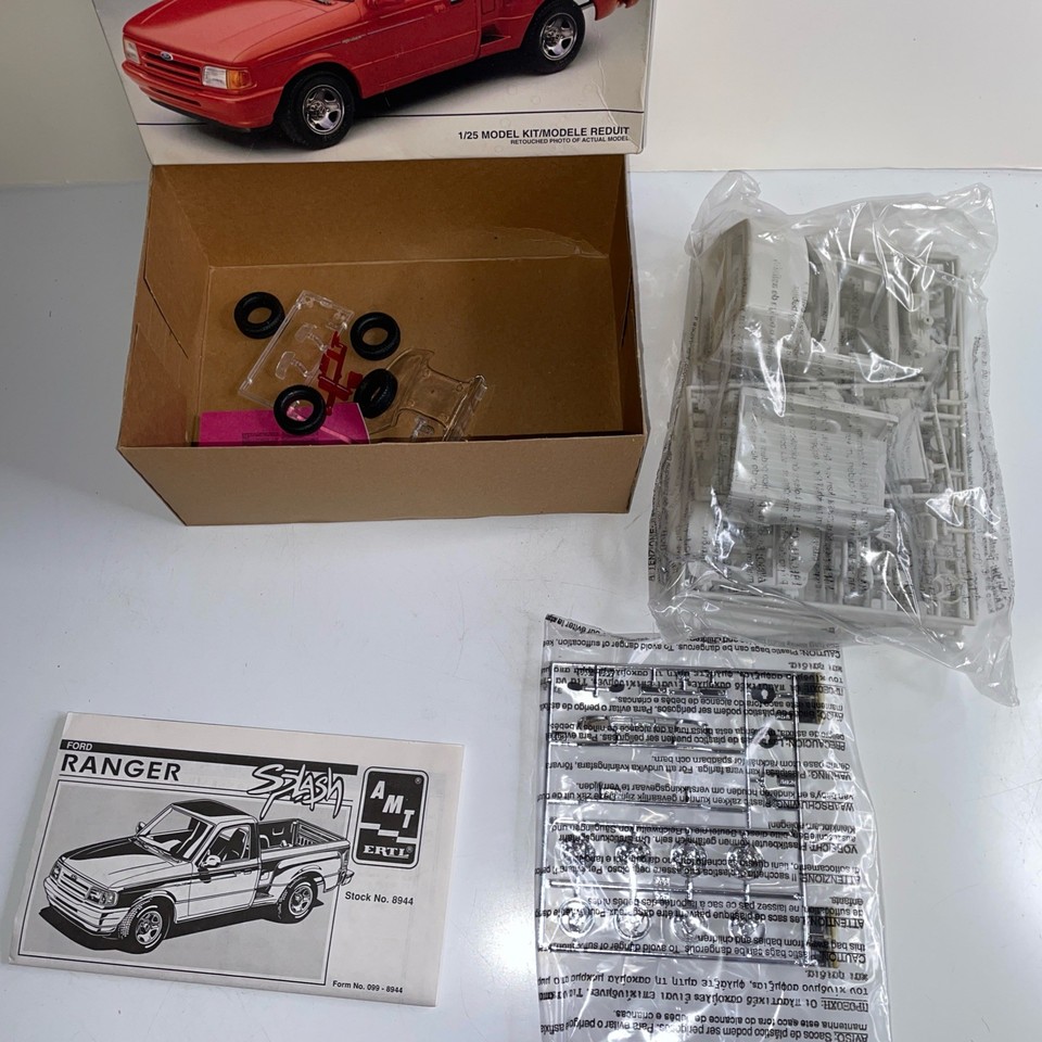 AMT ERTL 1993 Ford Ranger Splash 1/25 Model Kit #8944 Plastic Level 2 ...