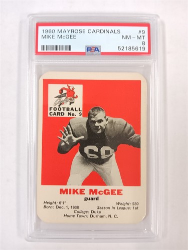1960 MAYROSE MEATS ST. LOUIS CARDINALS #9 MIKE MCGEE PSA NM-MT 8 | eBay
