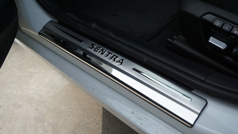 For Nissan Sentra Accessories Door Sill Protector steel Scuff Plate ...