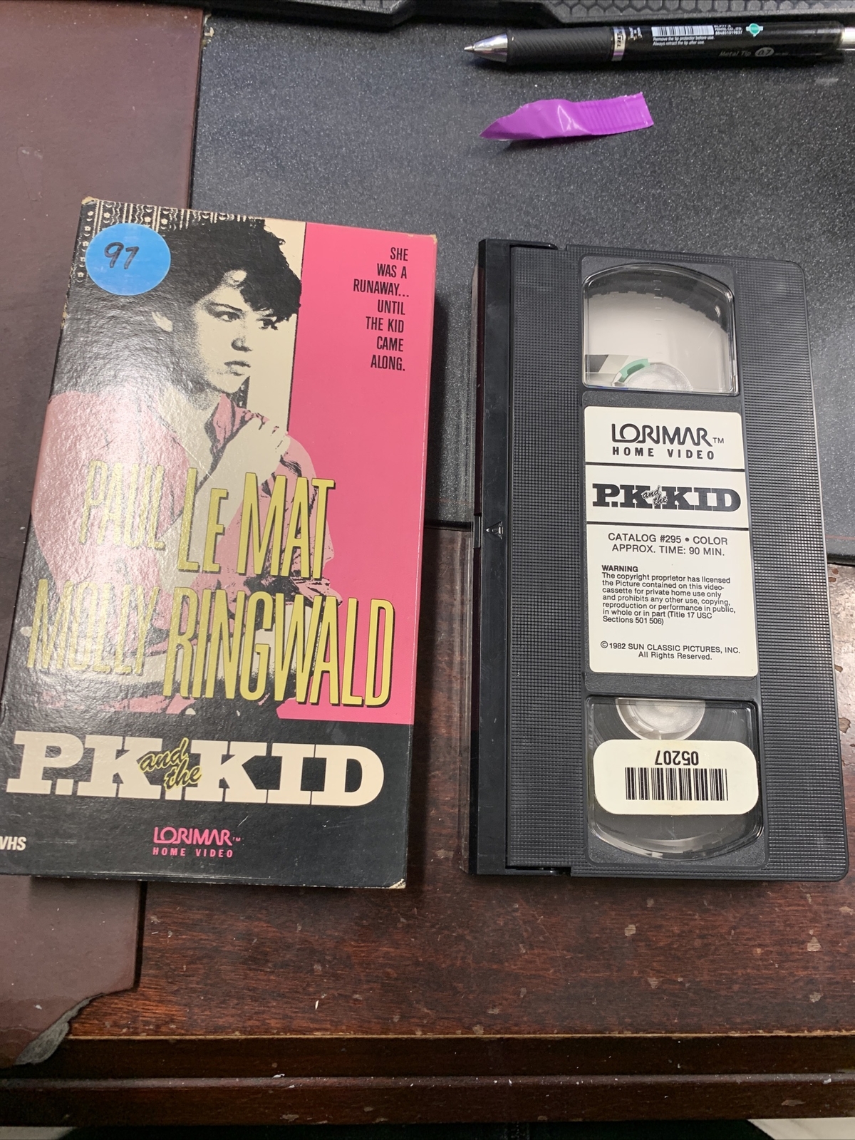 P.K. And The Kid VHS Vintage Blockbuster Rental Sticker Cassette Tape ...