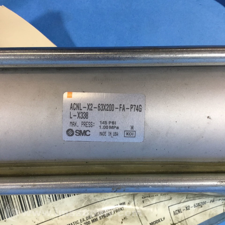 SMC ACNL-X2-63X200-FA-P74GL-X338 ACNL Tie-Rod Cylinder Actuator USIP | eBay