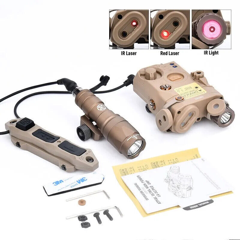 Tactical PEQ 15 IR Illuminator Red Green Blue IR Laser Aiming Sight ...