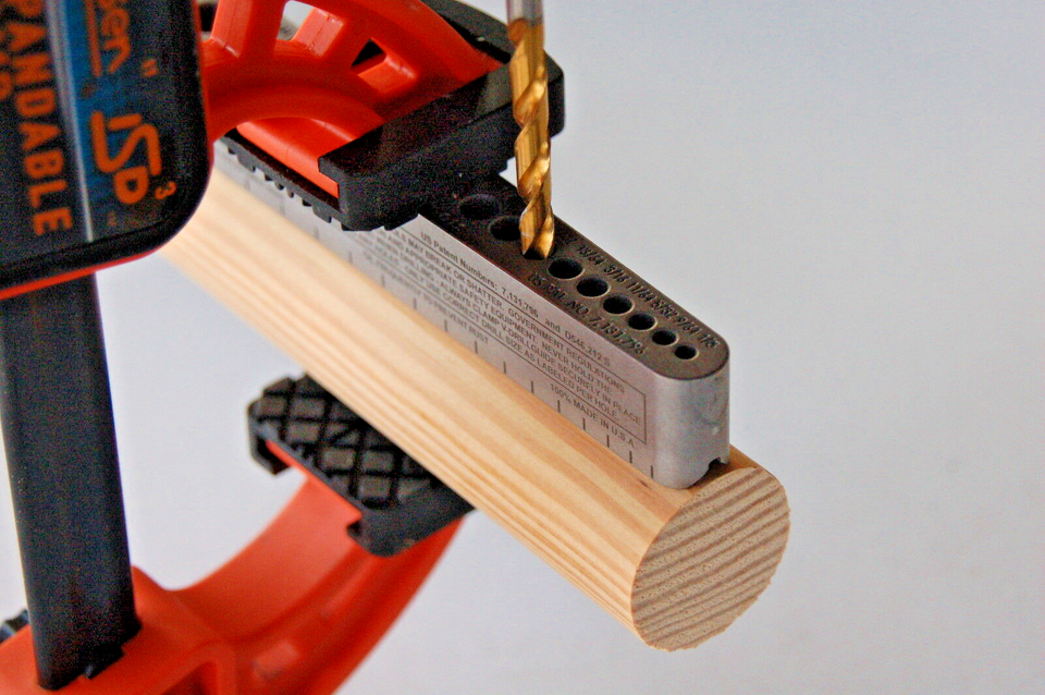 Drill guide - Helps drill gun parts, barrels, pistols, sites, gun sling ...