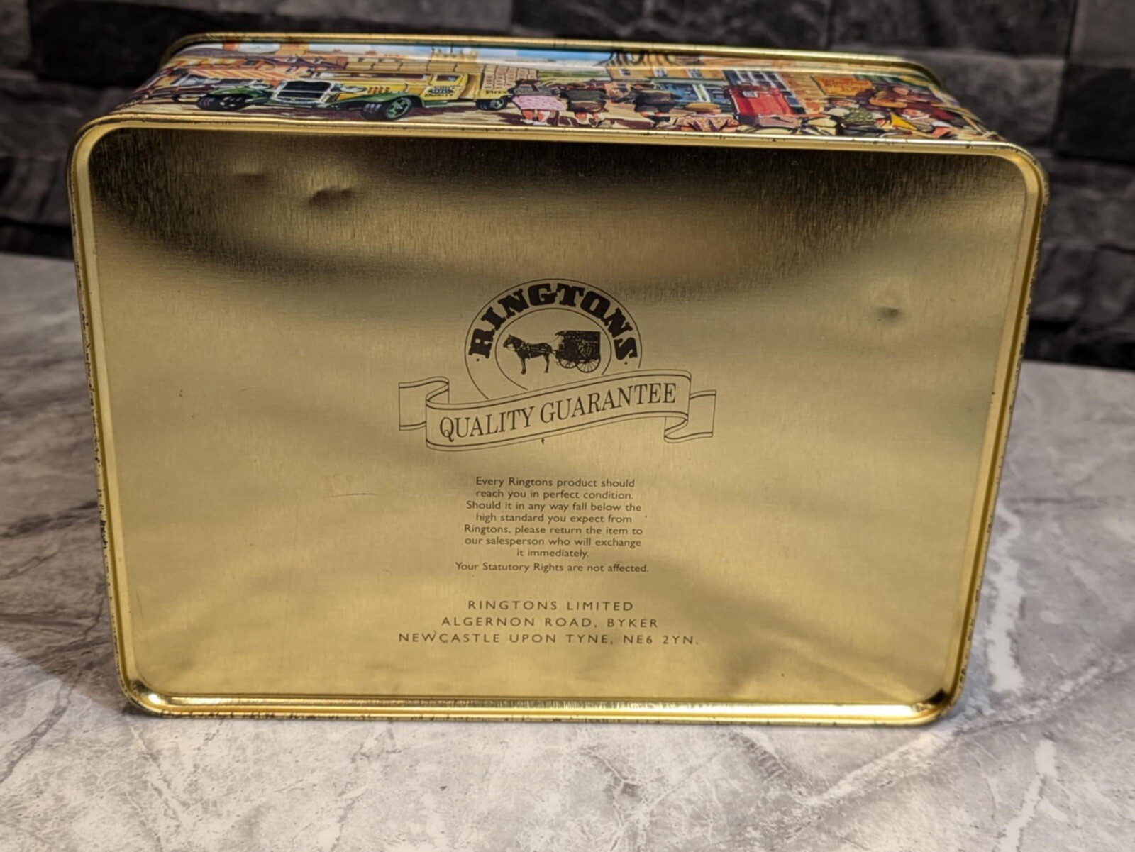 Ringtons Limited Vintage Biscuit Tin Made In Byker Newcastle Upon Tyne ...